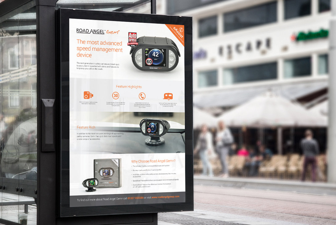 See Advertising Design Examples for Road Angel