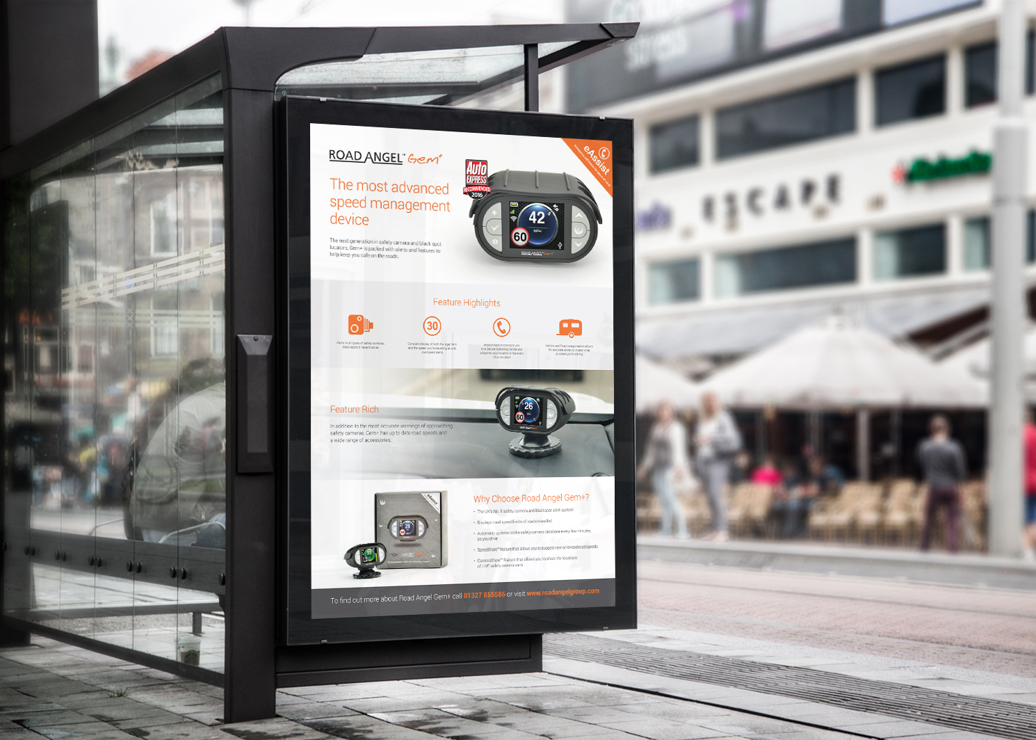 See Advertising Design Examples for Road Angel