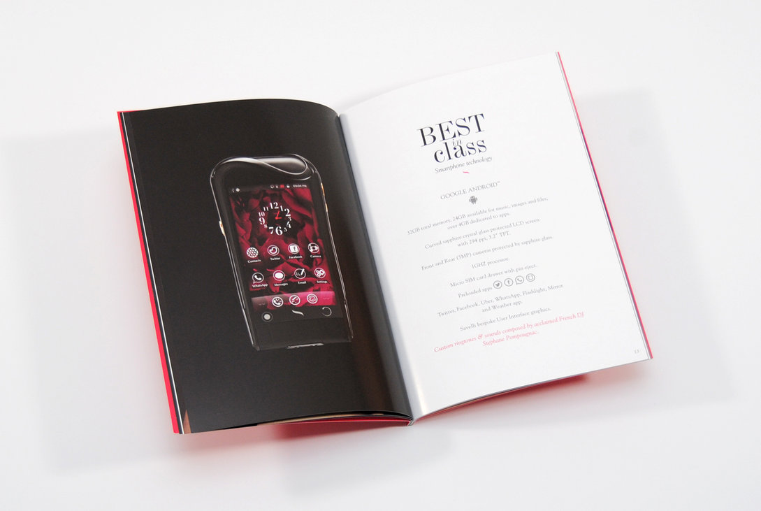 Luxury Mobile Phones Brochure Design for Savelli - by Palmiero Design