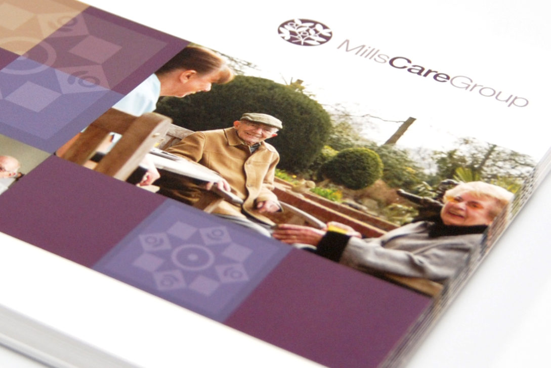 Care Home Brochure Design For Mills Care Group