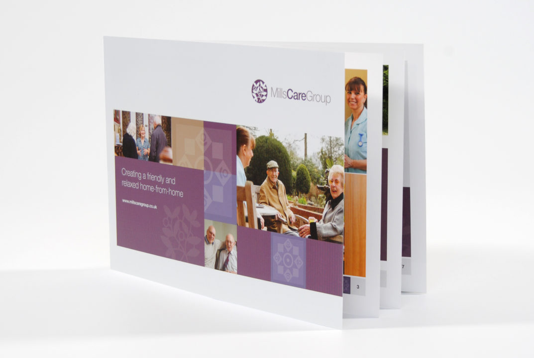 Care Home Brochure Design For Mills Care Group
