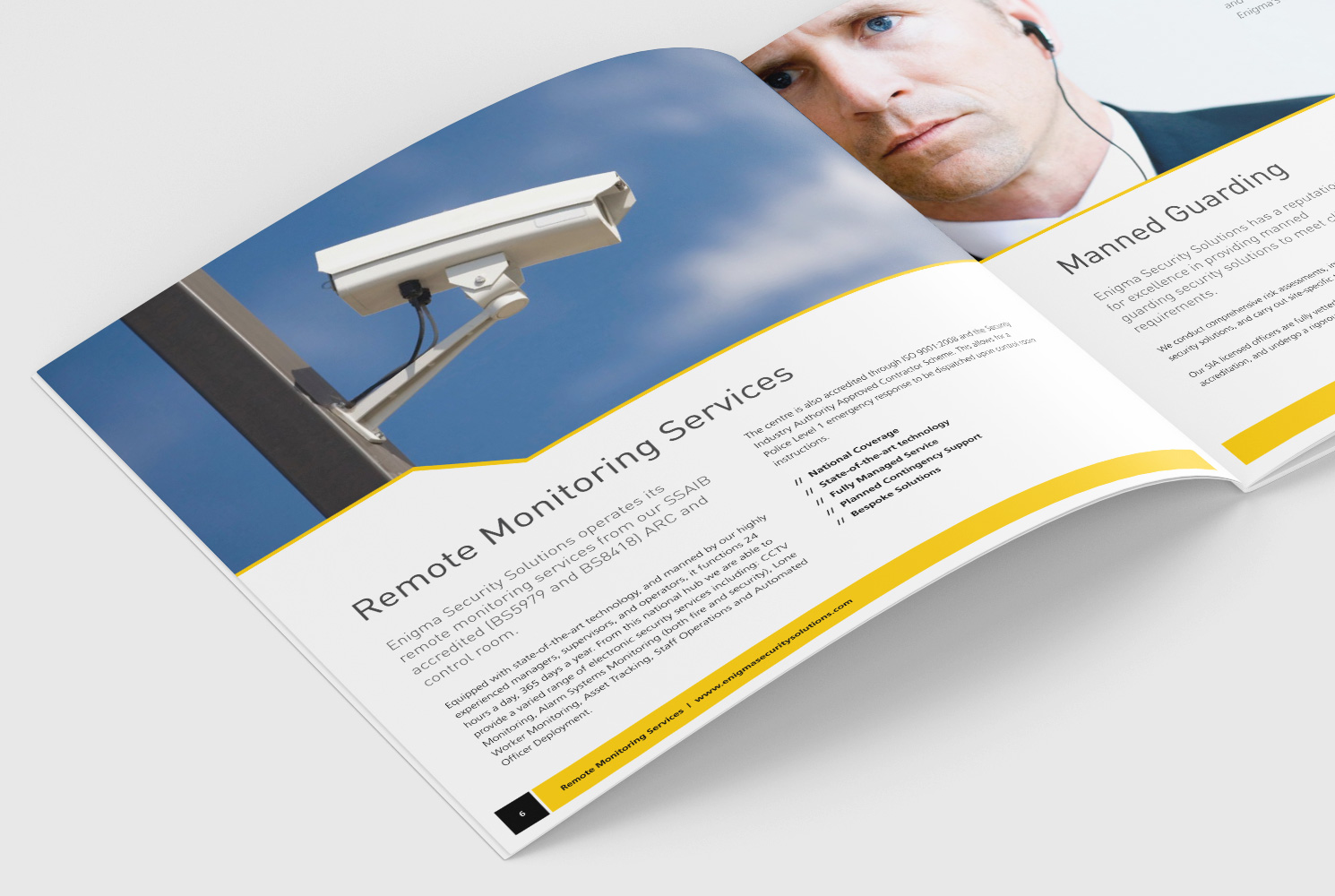 Security Solutions Brochure Design for Enigma - Palmiero Design