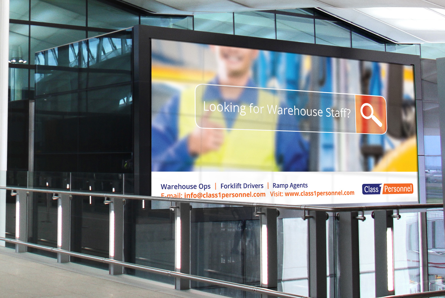 Billboard Advertising Design for Class 1 Personnel - Palmiero Design