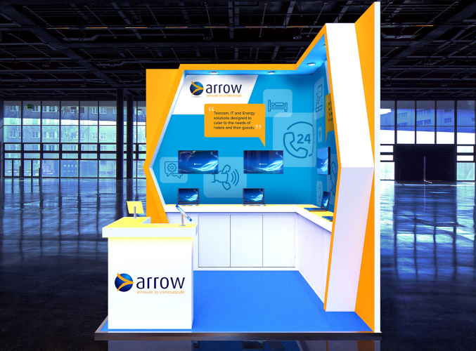 Exhibition Booth Graphics Design for Arrow - Palmiero Design