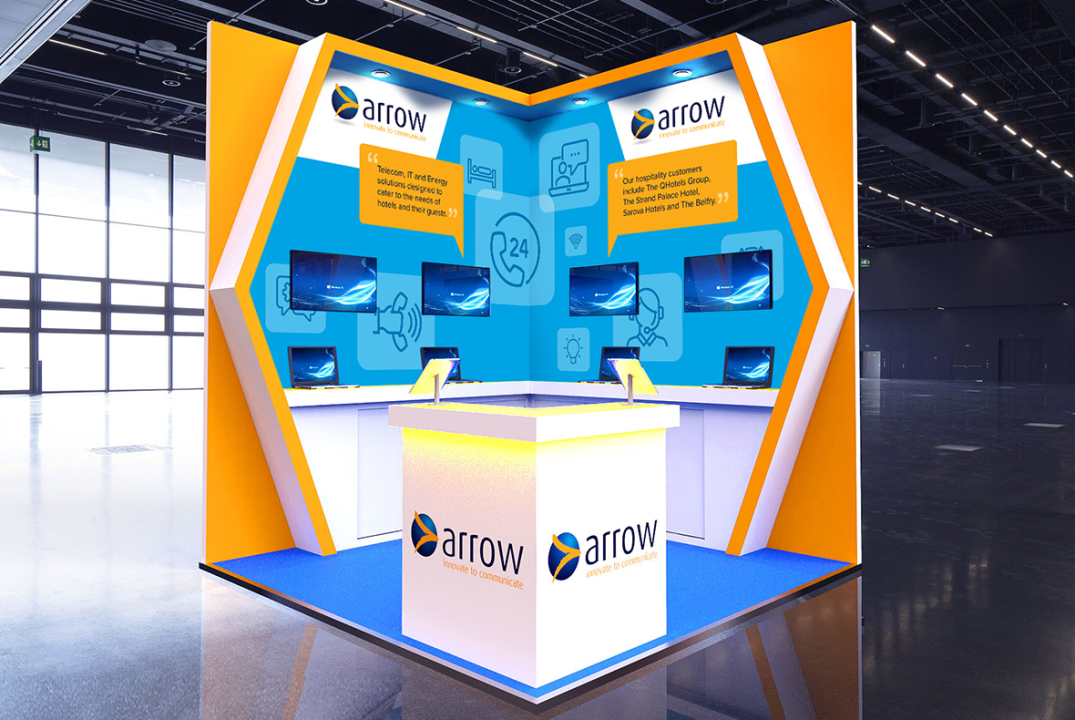 Exhibition stand graphics for Oxford Advanced Surfaces