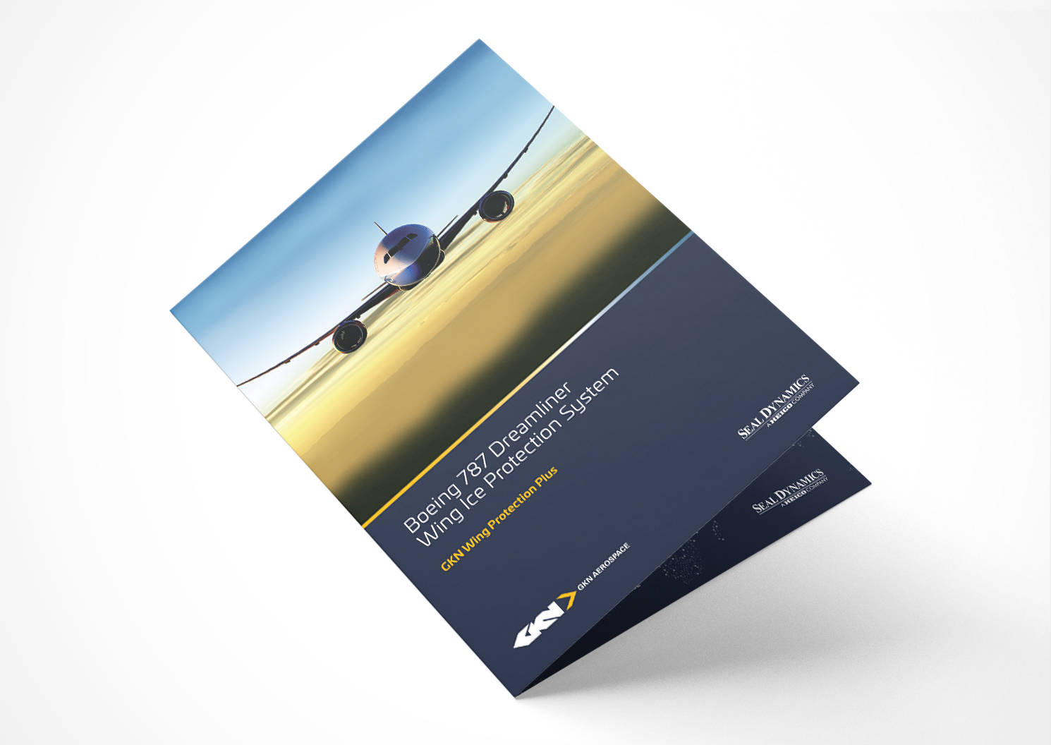 A4 Size 4 Page Brochure Design for GKN Aerospace - Palmiero Design