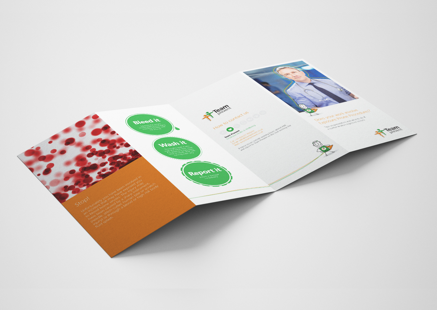 DL Brochure Design for Team Prevent - Palmiero Design