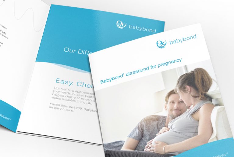 Brochure Design for Ultrasound Direct Pregnancy Scans - Palmiero Design