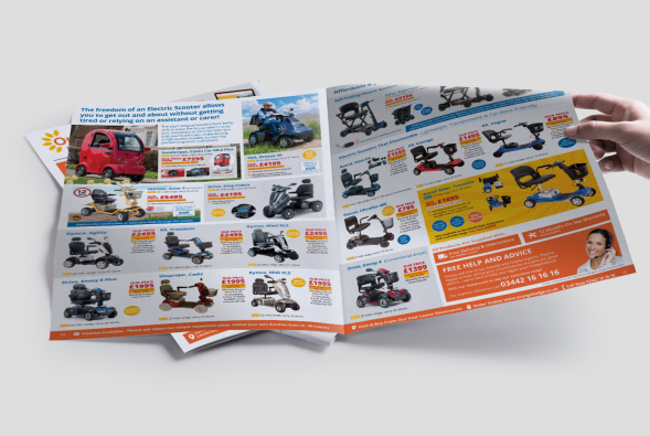 Newspaper Product Mailshot Design for Orange Badge Mobility Solutions ...