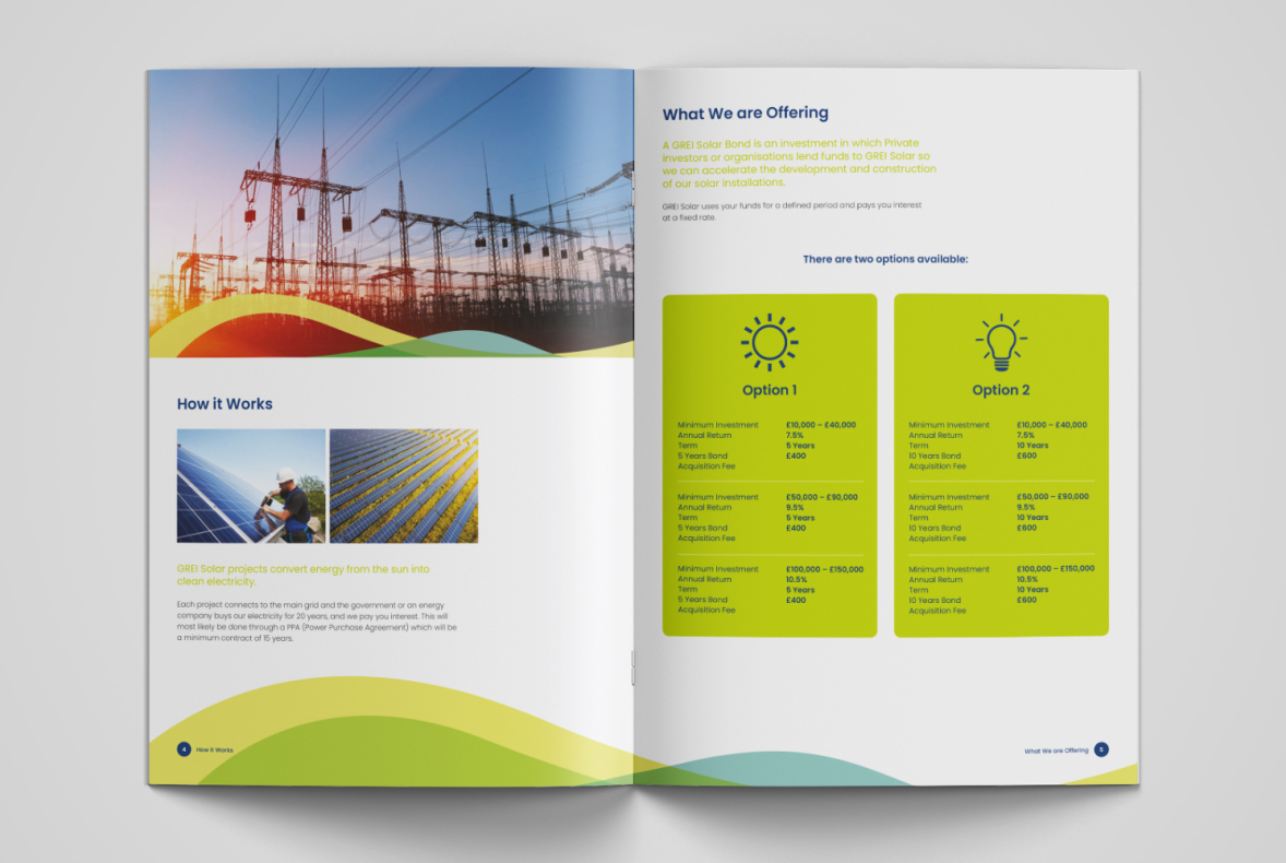 Brochure Design for GREI Solar - Palmiero Design