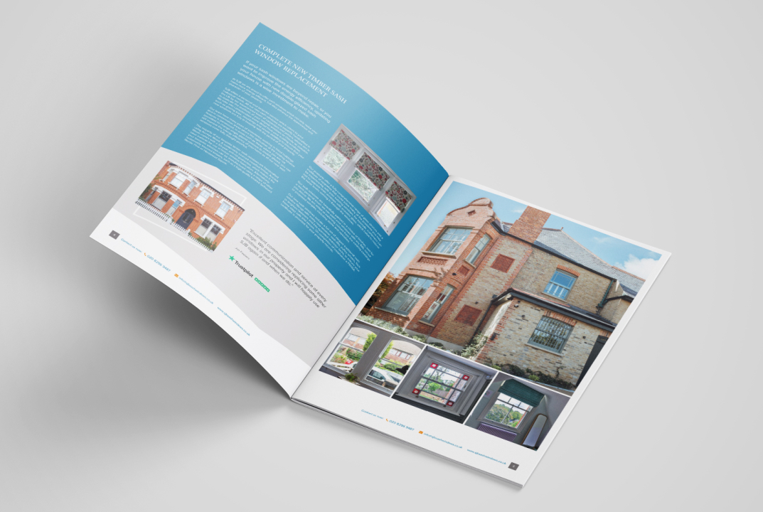 Brochure Design for SJB Sash Windows - Palmiero Design