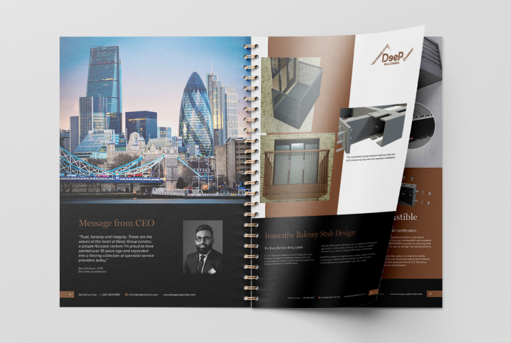 Brochure Design for Deep London Group