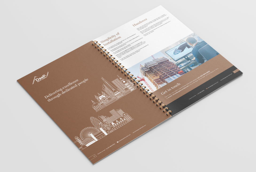 Brochure Design for Deep London Group