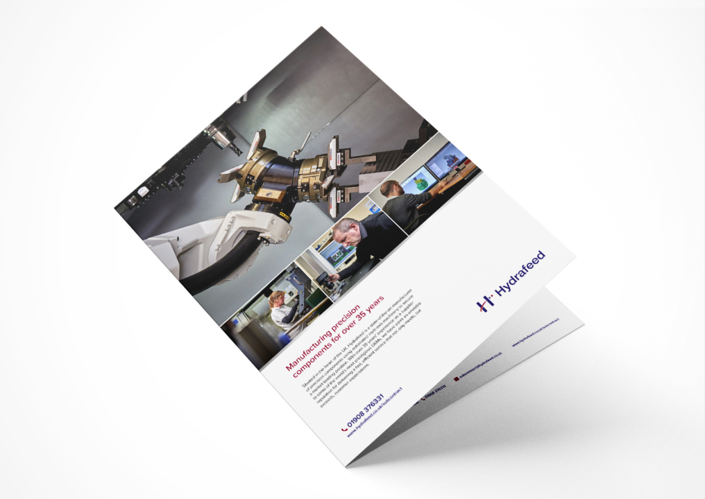 Brochure design for precision engineering business - Palmiero Design