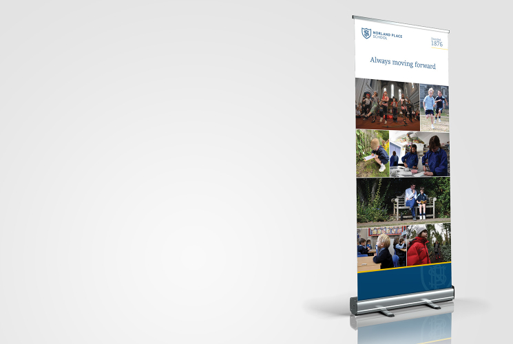 Roller banners for Norland Place