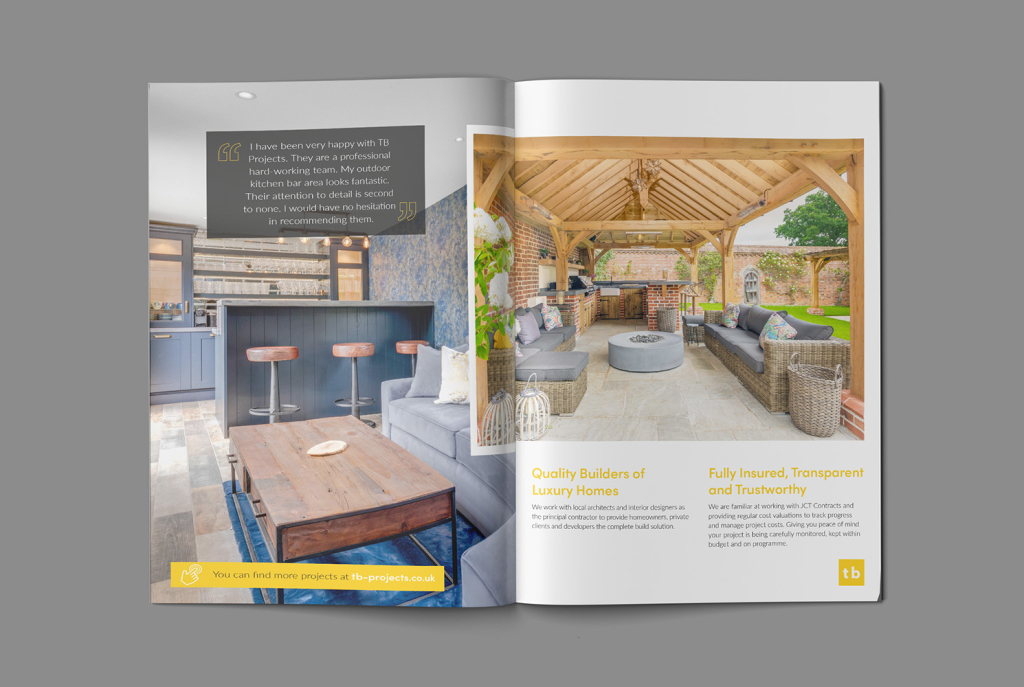 Sales brochure for TB Projects