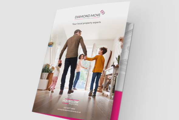 Estate agency folder design